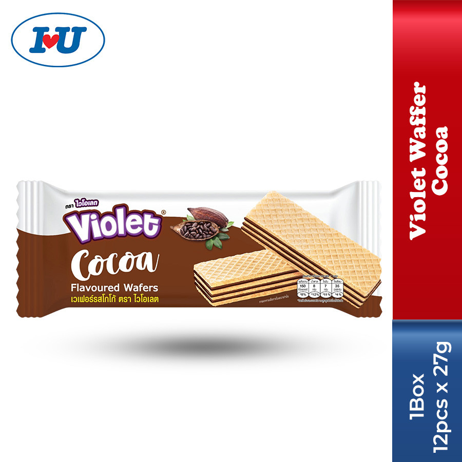 Violet Wafer | Cocoa | 12packs x 27g – Indadiutama Online Store